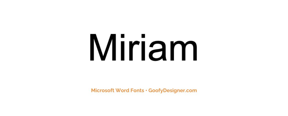 27 Sans Serif Fonts in Microsoft Word That Stand Out