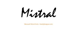 23 Handwriting Fonts in Word That Showcase Elegance