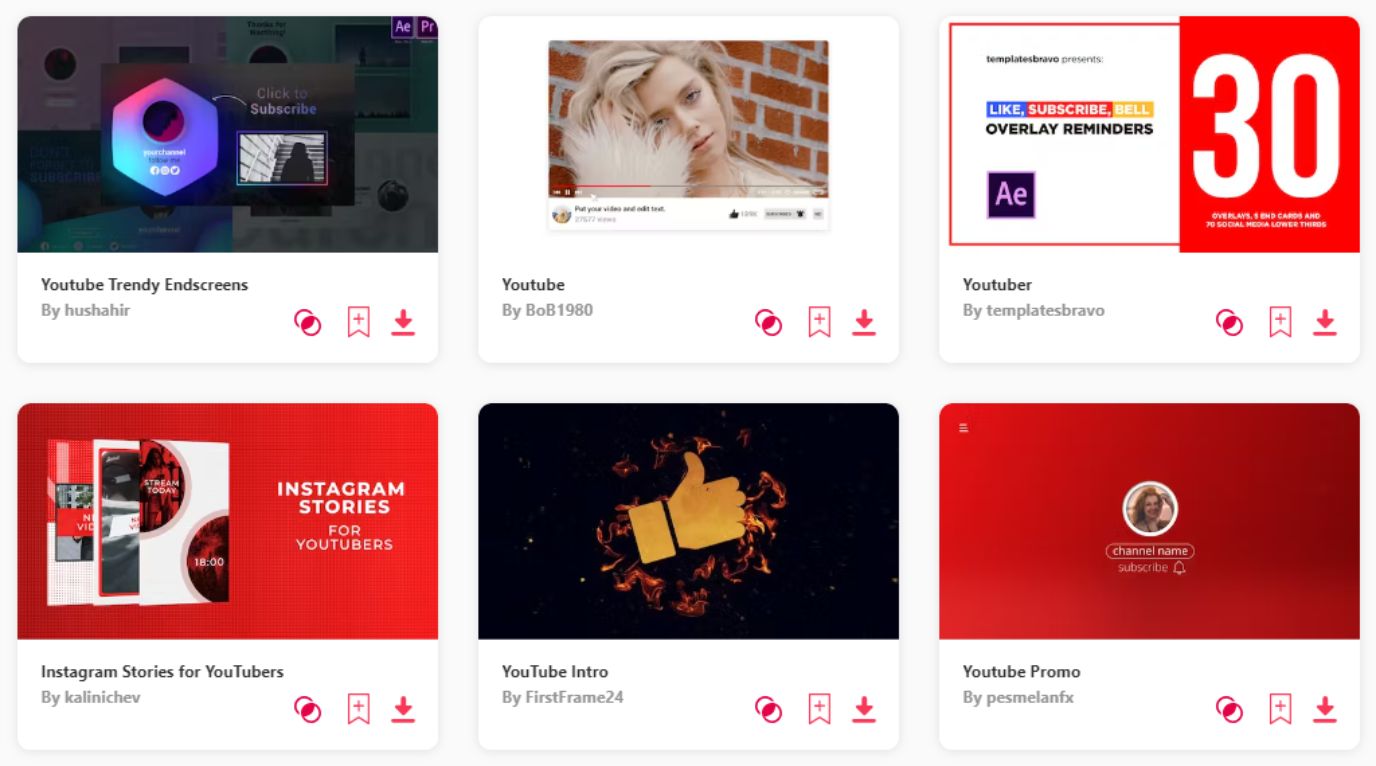 10 Best After Effects YouTube Templates (My Favorites)