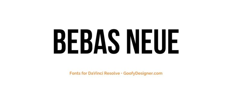 24 Fonts for DaVinci Resolve That Bring Text to Life